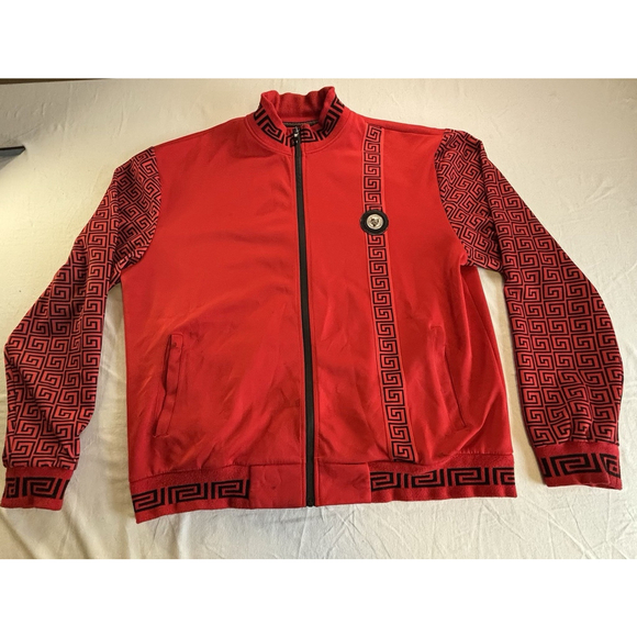 Stacy Adams | Jackets & Coats | Stacy Adams Track Jacket 3x Red Greek ...